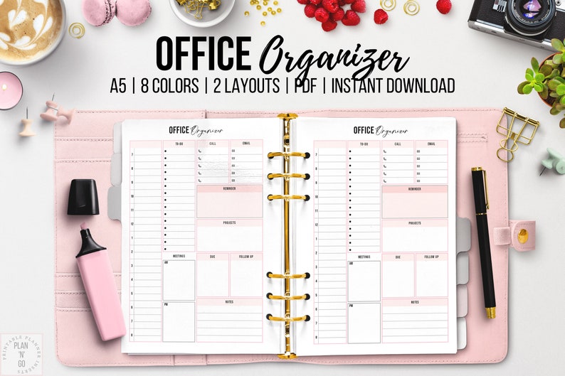 Office Organizer Printable Work Schedule Office Tasks Daily - Etsy
