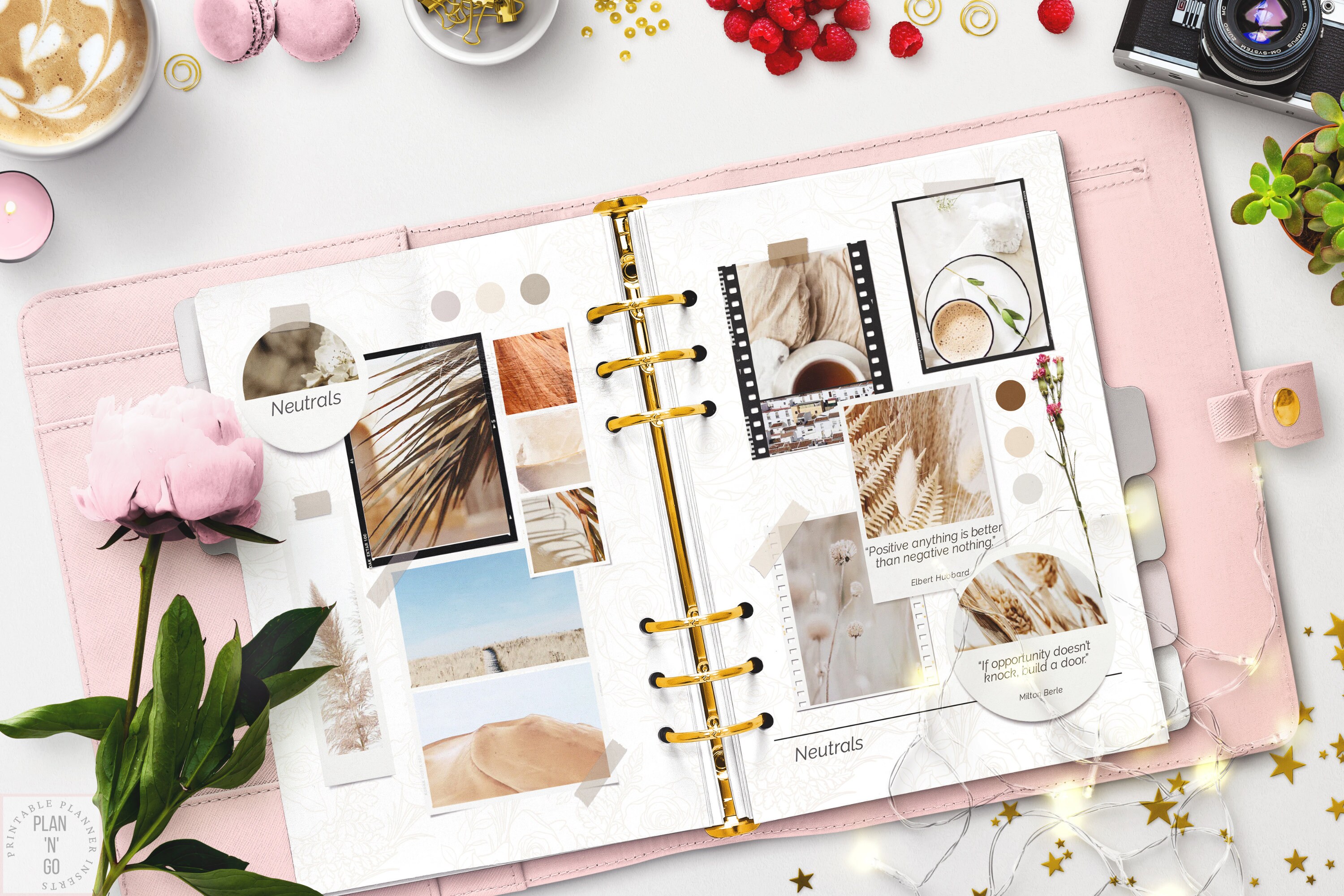 Mood Board Printable, Vision Board, Mood Dashboard Template, Planner ...