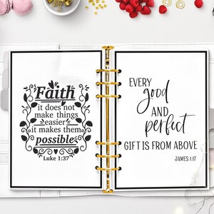Faith Cover Printable, Half Letter Dashboard, Christian Planner Cover ...