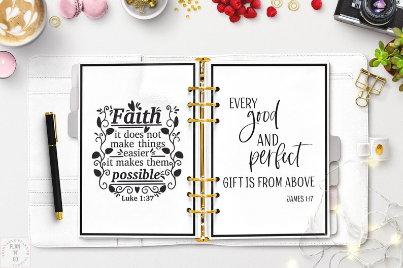 Faith Cover Printable, Half Letter Dashboard, Christian Planner Cover ...