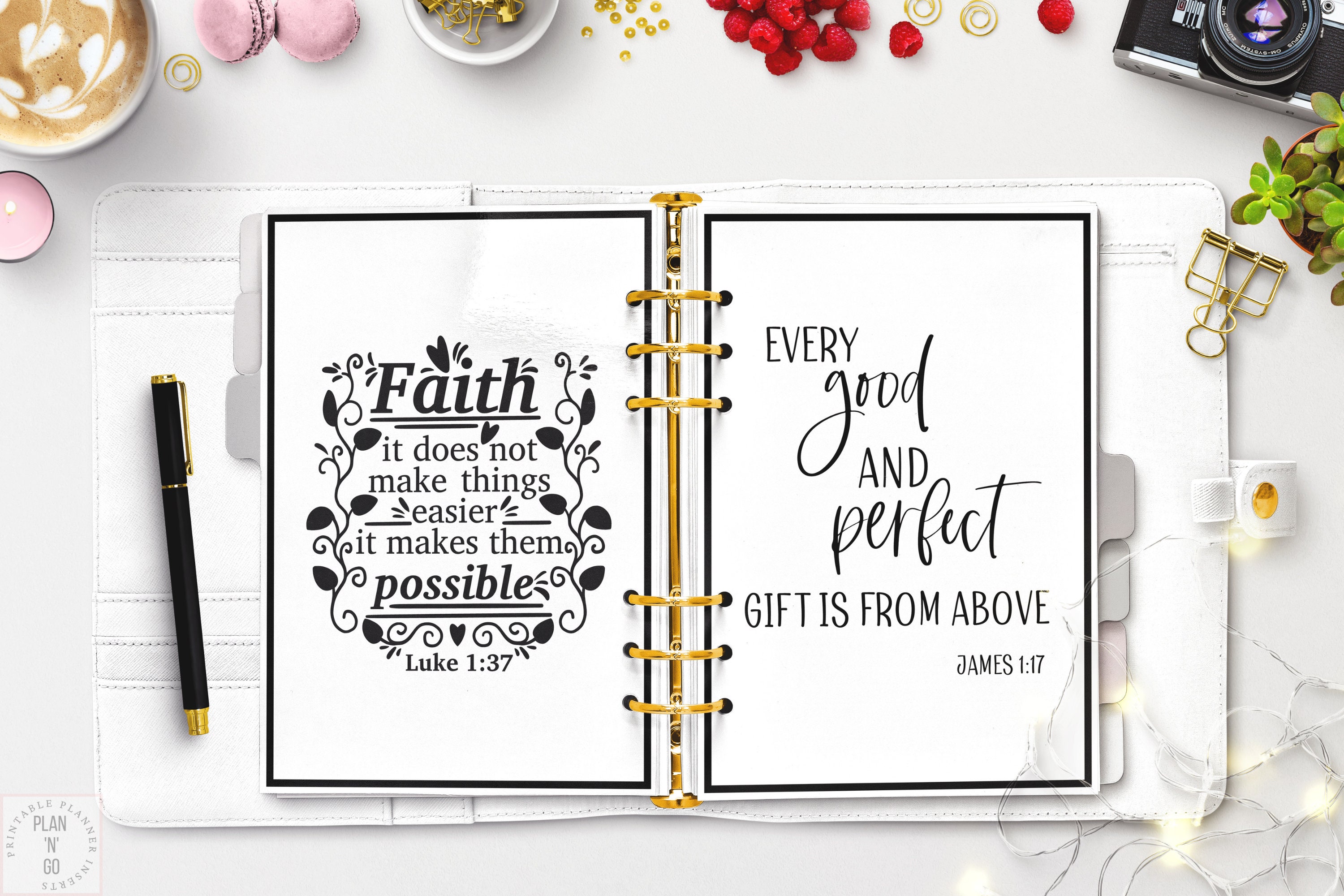 Faith Cover Printable, Half Letter Dashboard, Christian Planner Cover ...