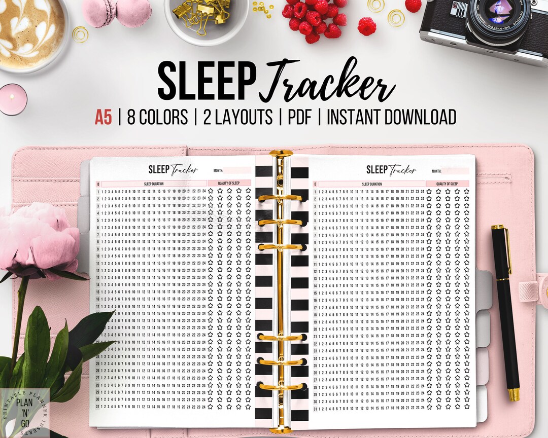 Sleep Tracker, Printable Daily Habit Planner, Sleep Quality Tracker ...