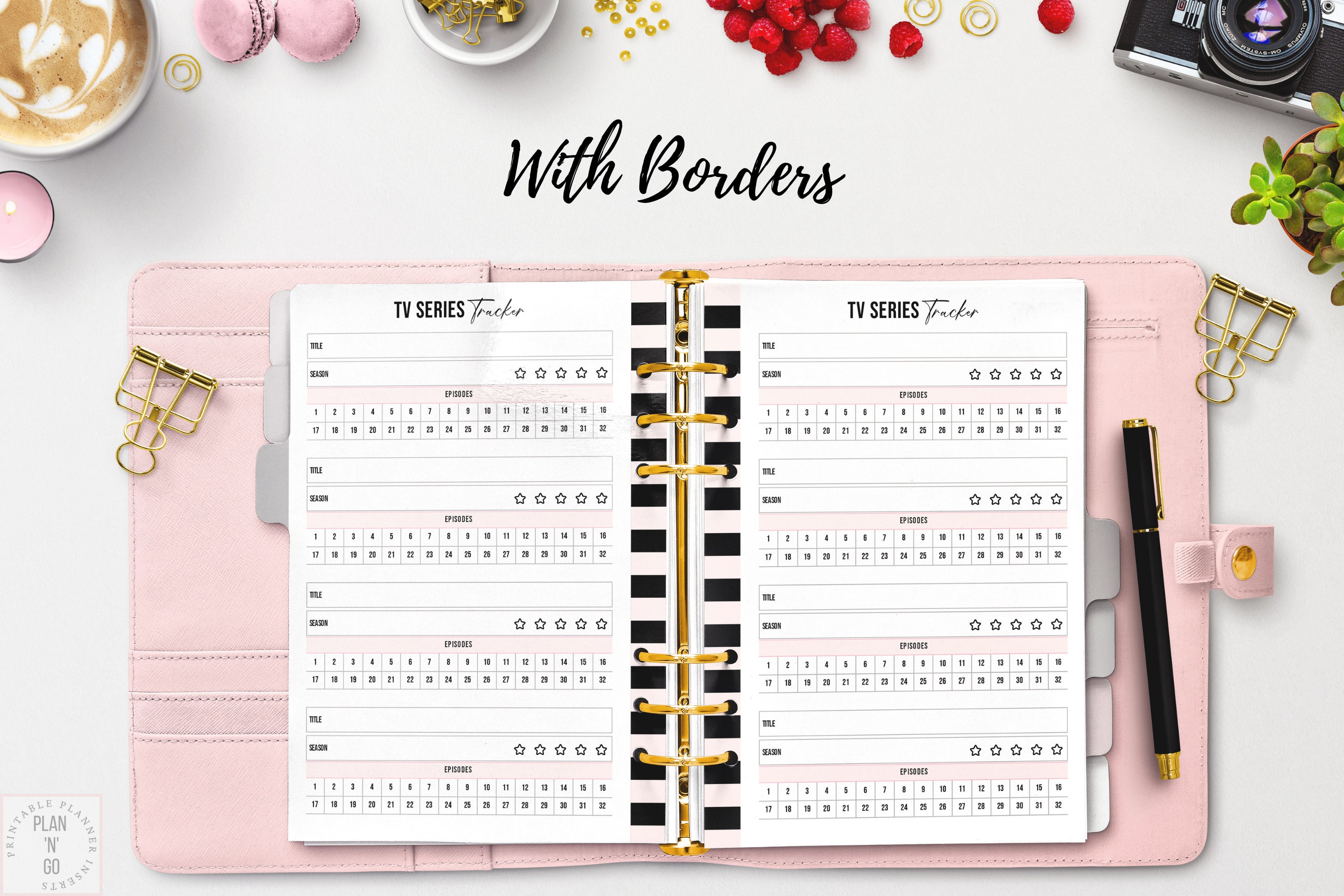 TV Series Tracker Printable Series Journal TV Program List - Etsy