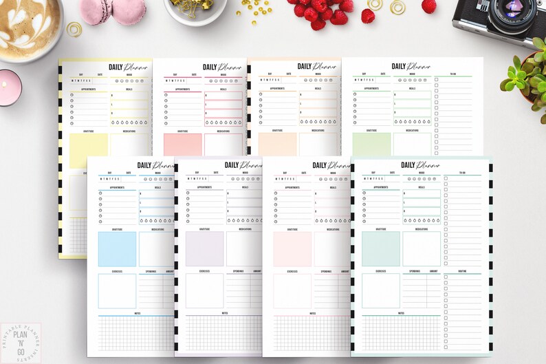 Daily Planner Printable A4 Letter Pomodoro Planner Work - Etsy