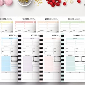 Weekend Planner Printable, Weekend Activities, To-do List, Weekend ...
