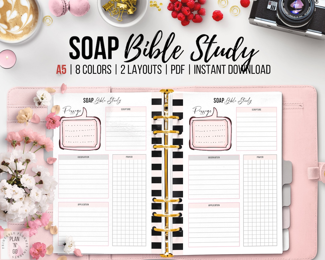 SOAP Bible Study Printable, Prayer Journal, Bible Reading, Bible Study ...