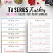 TV Series Tracker, Printable Entertainment Planner, Episode Log ...