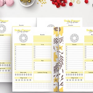 Daily Planner Printable, Undated Daily Planner, Time Management, to Do ...