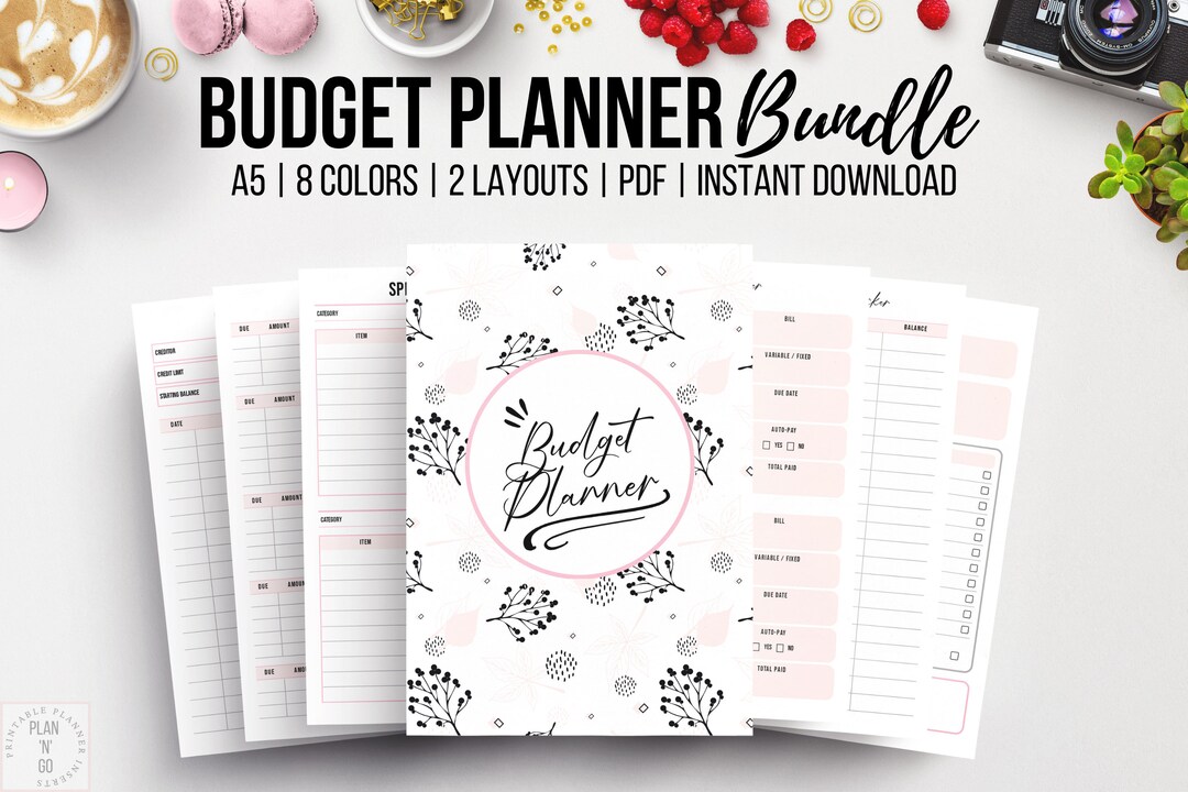 Budget Planner Printable, Finance Tracker, Cash Envelope, Savings ...
