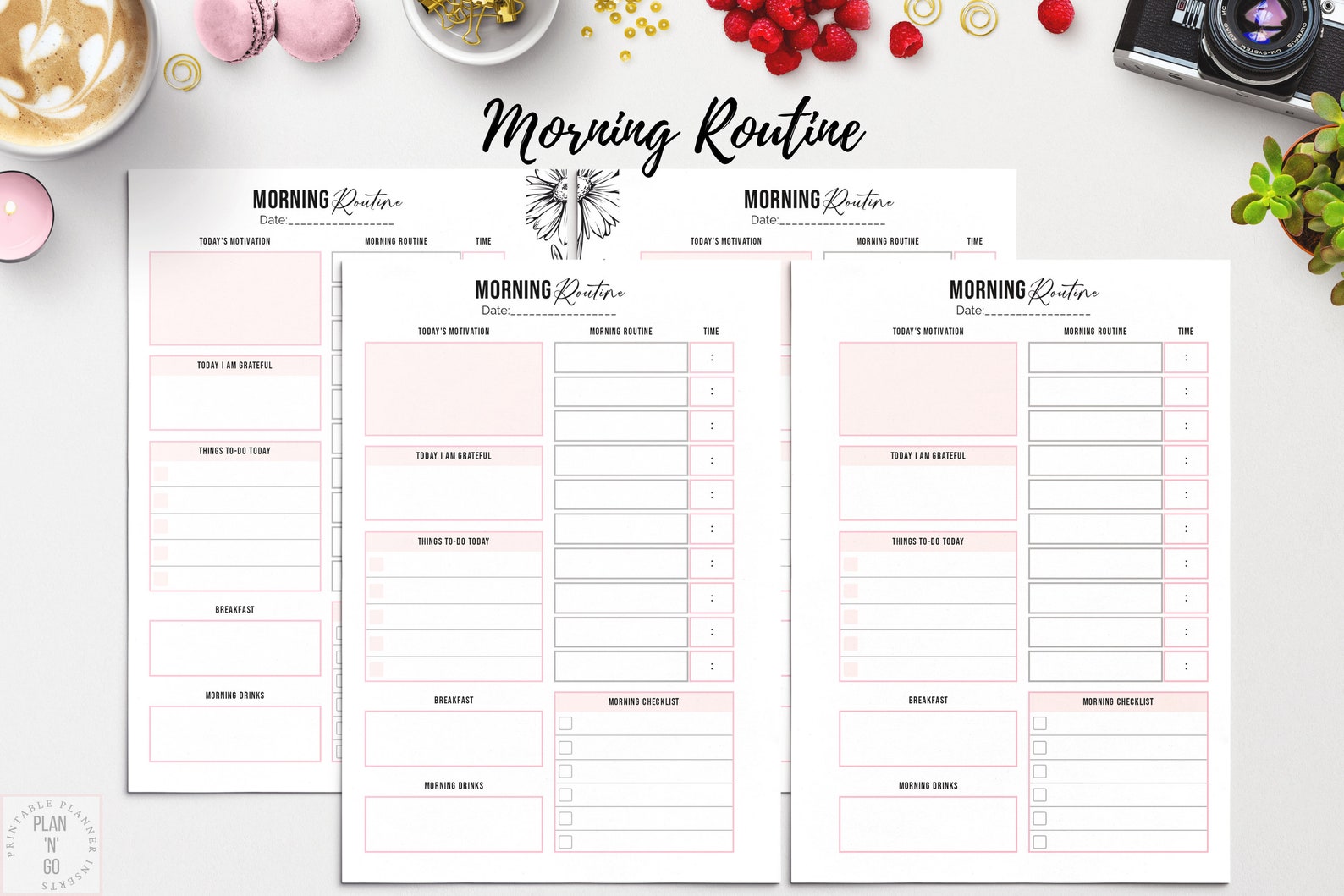 Printable Routine Checklist Routine Planner Habit Tracker - Etsy