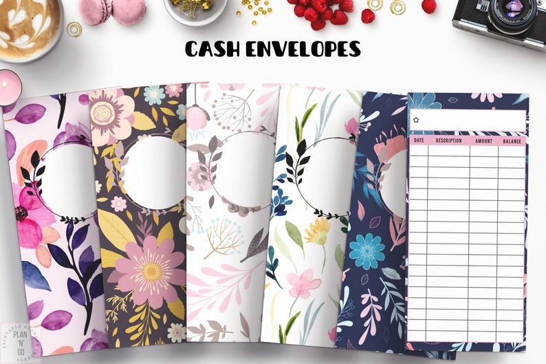 Budget Planner Printable Finance Tracker Cash Envelope - Etsy