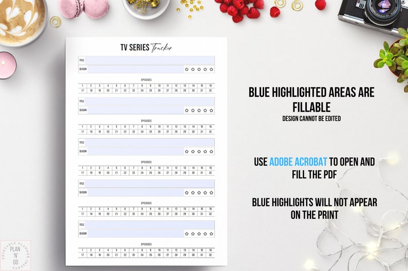 Editable TV Series Tracker Printable TV Show TV Series - Etsy Australia