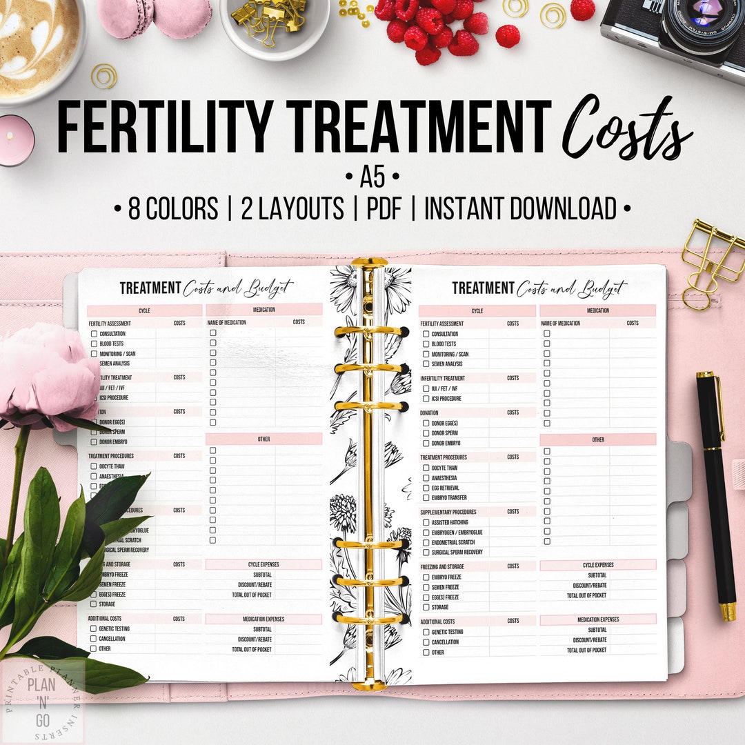 IVF Expense Tracker, Fertility Spending Record, Fertility Organizer ...