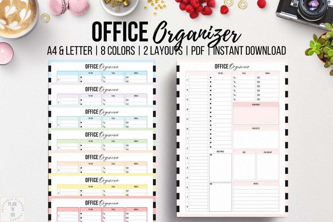Office Organizer Printable Daily Office Task Work Schedule - Etsy UK