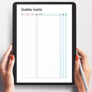 Ovulation Tracker Printable, Ovulation Strip Tracker, Trying to ...