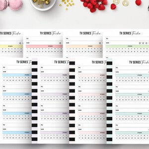 TV Series Tracker, Printable Series Journal, TV Program List, Series to ...