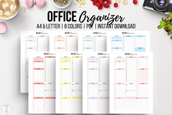 Office Organizer Printable Daily Office Task Work Schedule - Etsy