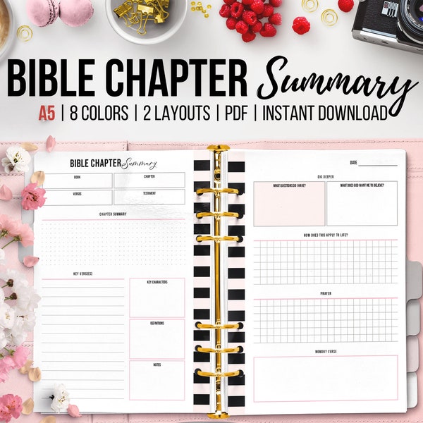 Bible Chapter Study Printable - Etsy