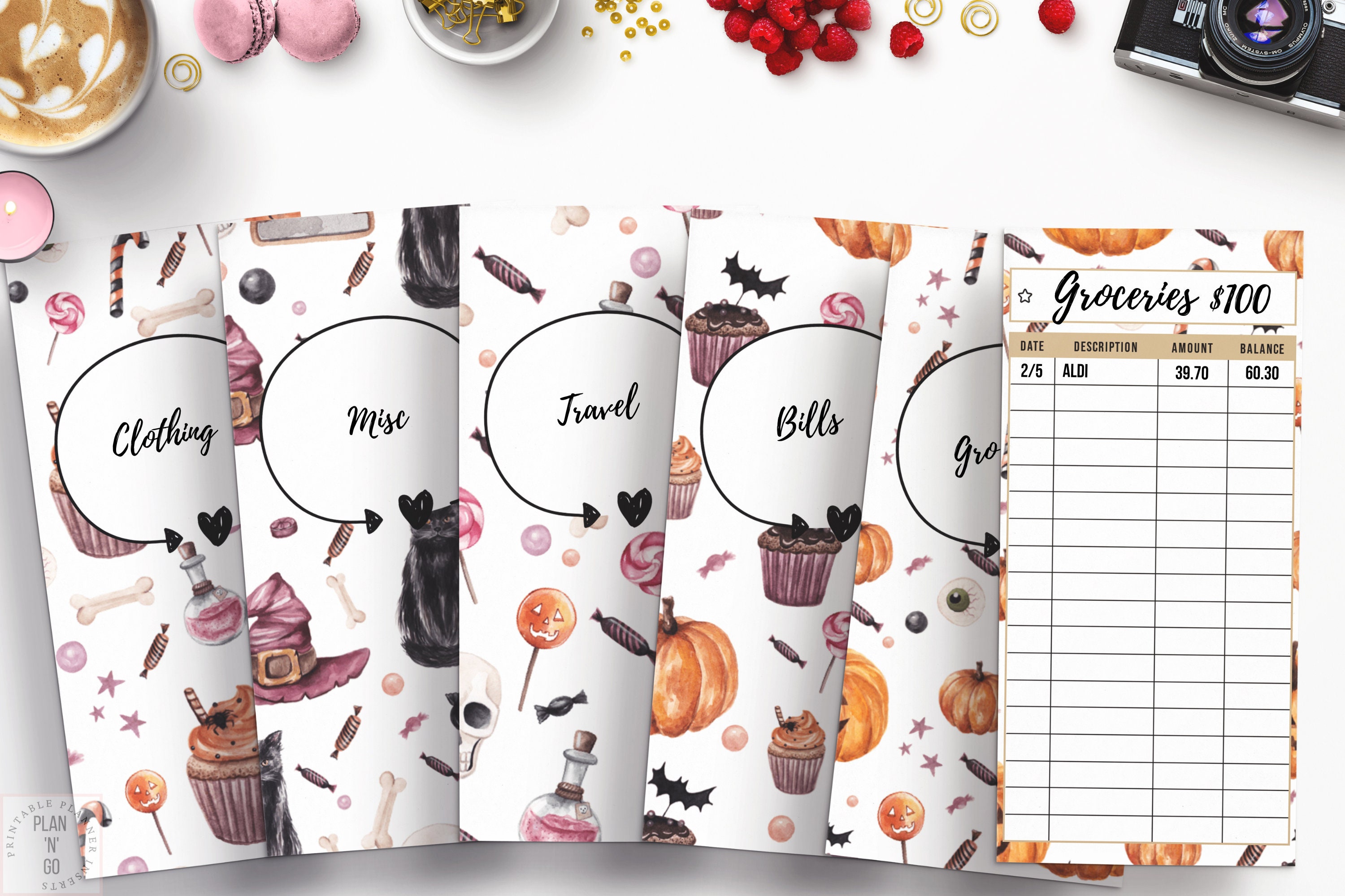 Cash Envelopes Printable, Money Savings Challenge, Expense Tracker ...