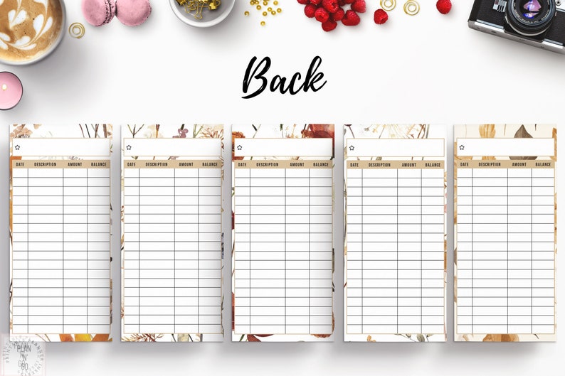 Organize Savings With Autumn Garden Cash Envelopes - Set of 5 and Money ...