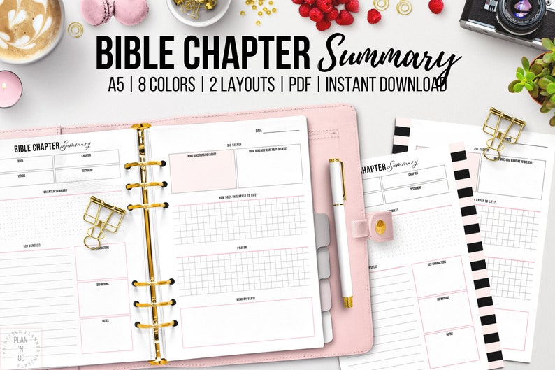 Bible Chapter Summary Printable Prayer Journal Bible Verse - Etsy