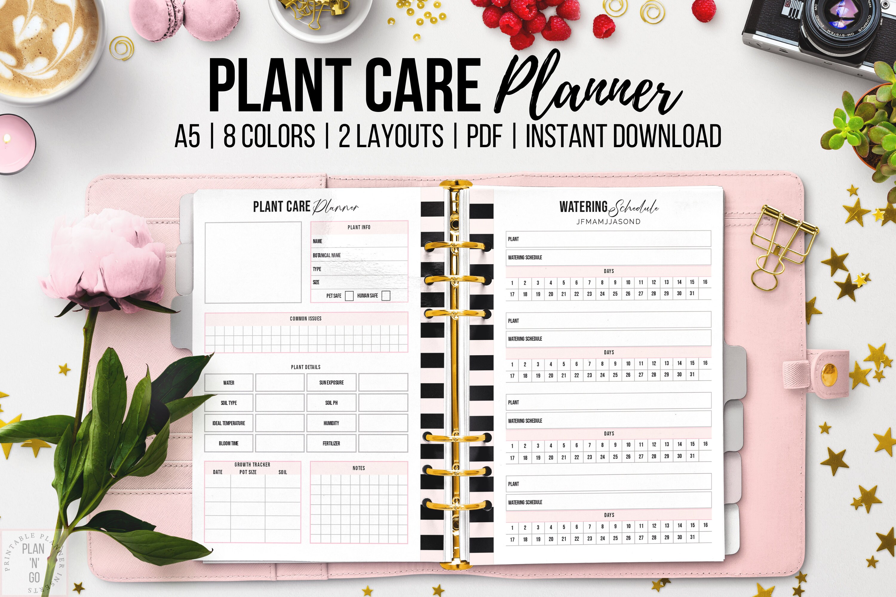 Plant Care Planner Printable Watering Schedule Plant - Etsy