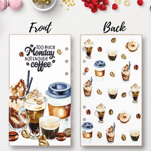 Coffee Dashboard, Printable Coffee Planner Cover, Personal Size Planner ...