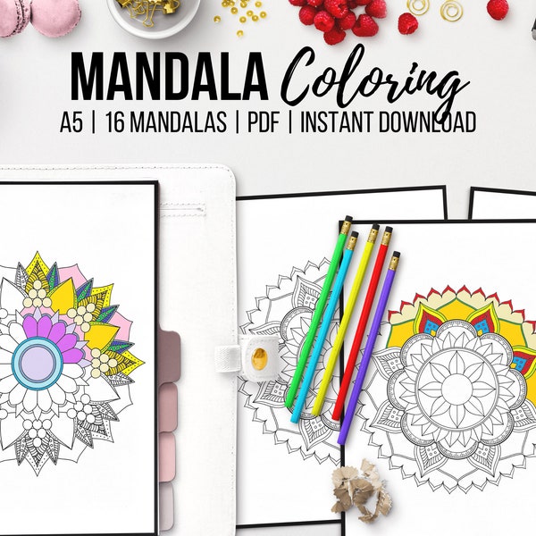 A5 Coloring Pages Printable - Etsy