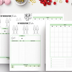 IVF Medication Tracker, Printable Medication Log, Trying to Conceive ...