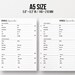 Vehicle Information Log, Printable Car Info Sheet, Minimalist Insert ...