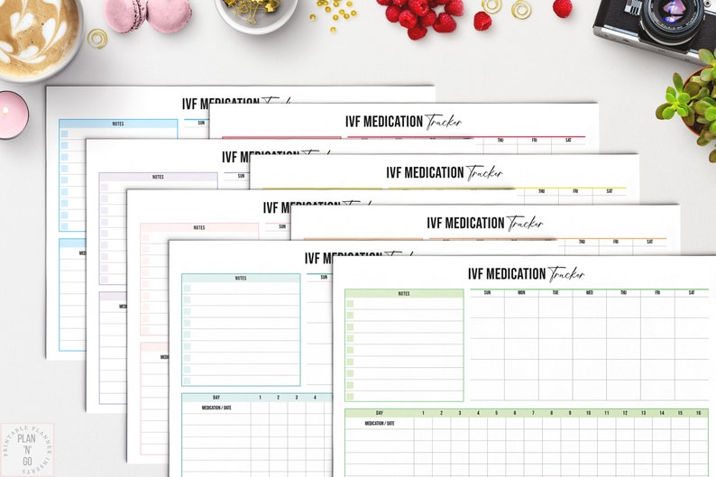IVF Medication Tracker, Editable IVF Medication Schedule, Printable ...