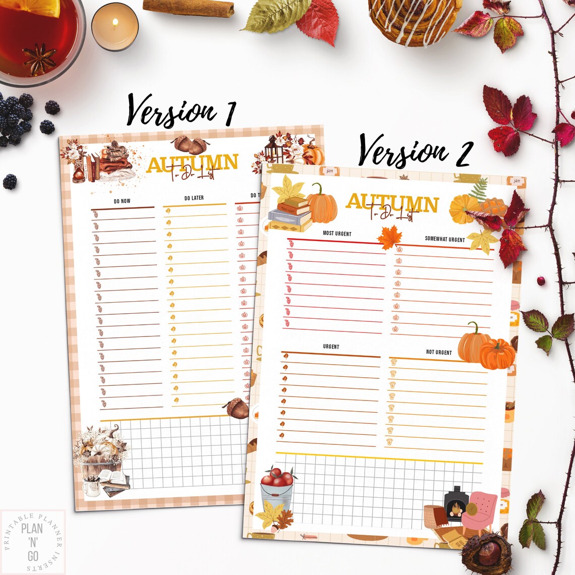 To Do List Printable, Brain Dump Template, Fall Journal, Autumn to Do ...