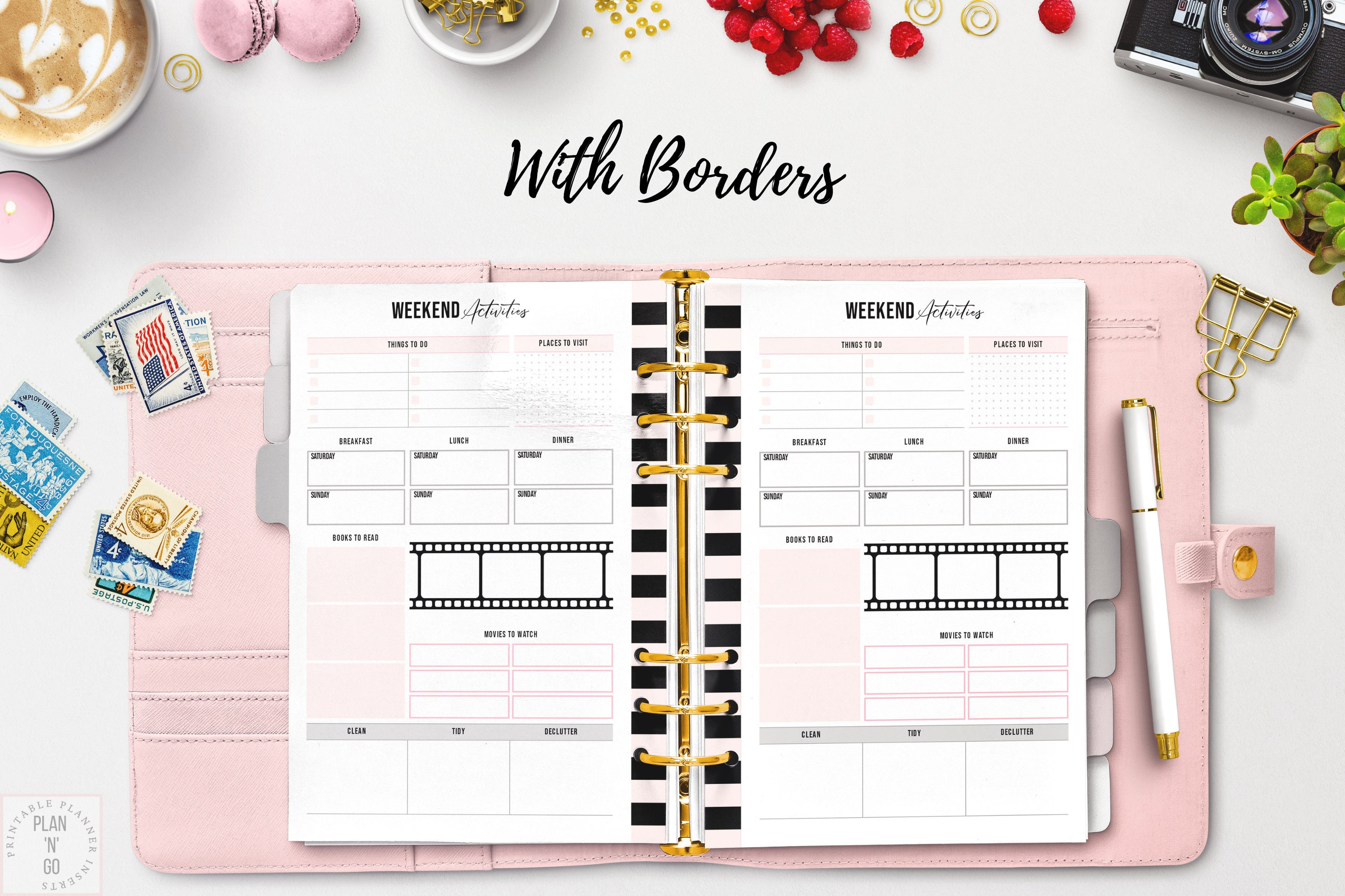 Weekend Planner Printable, Activities to Do, Task Planner, Weekend ...
