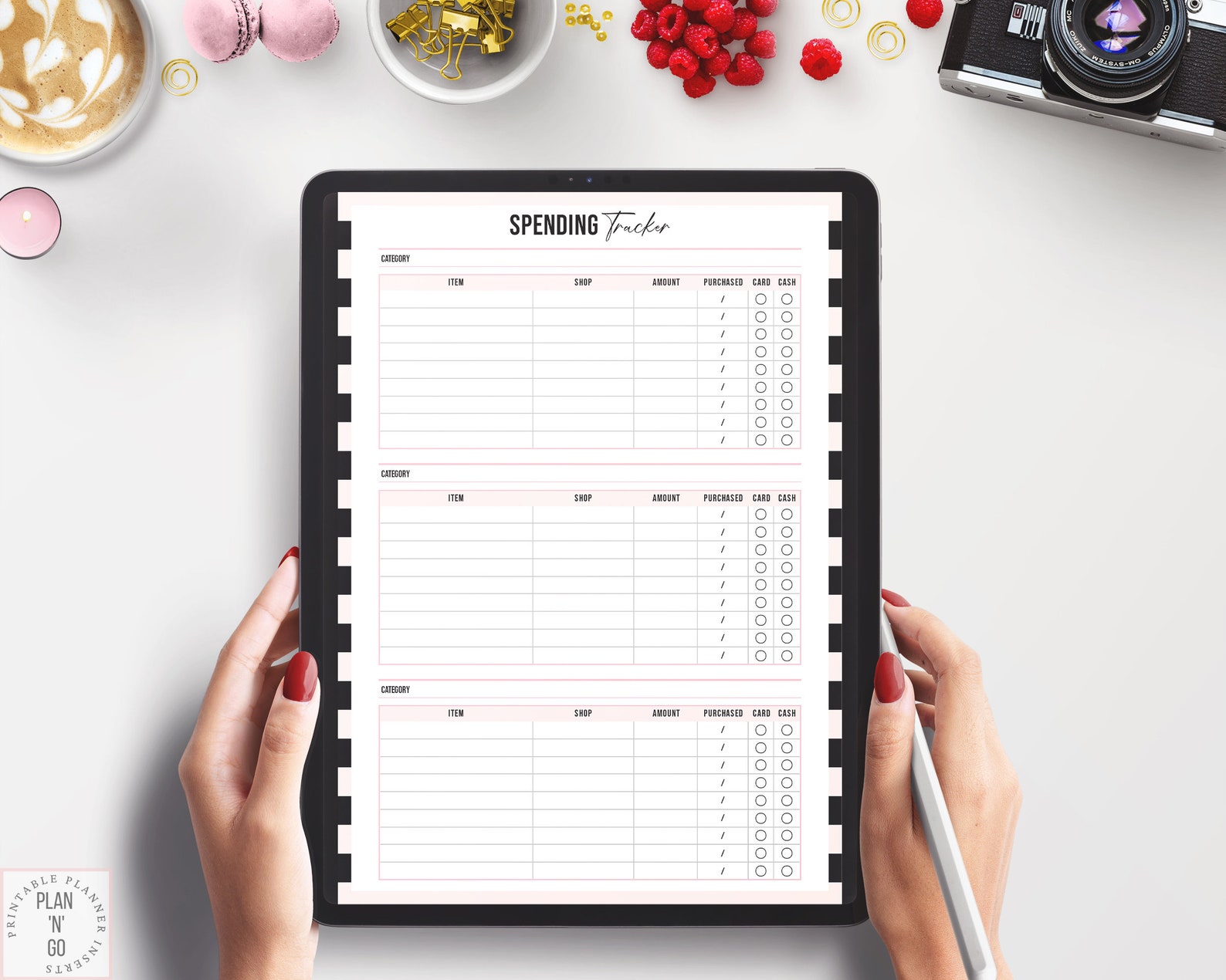 Spending Tracker Printable, A4, Letter, Order Tracker, Spending Log ...