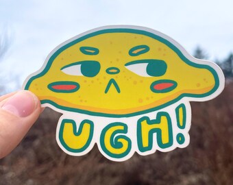 Lemon Vinyl Sticker | Fruit and Flower Sticker | Cute Fruit Sticker ...
