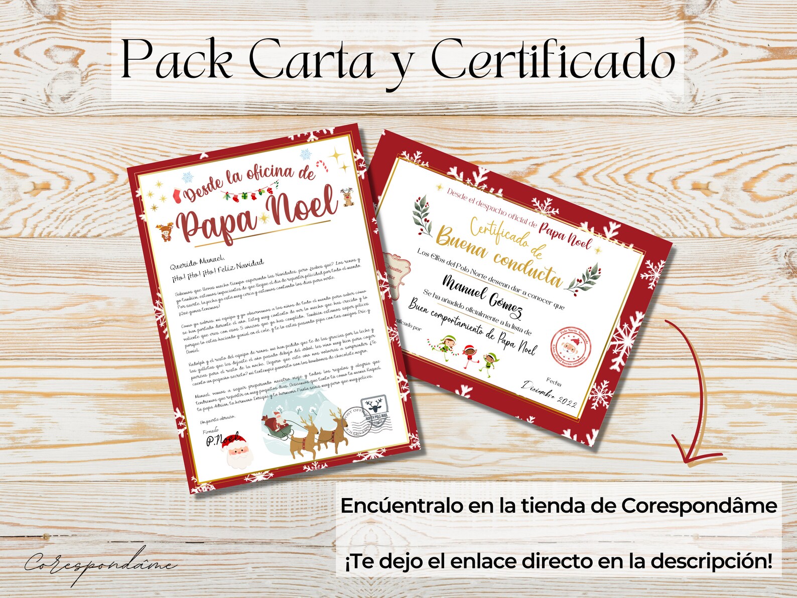 EDITABLE Official Letter From Santa, Instant Download, Personalized ...