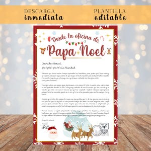 EDITABLE Official Letter From Santa, Instant Download, Personalized ...