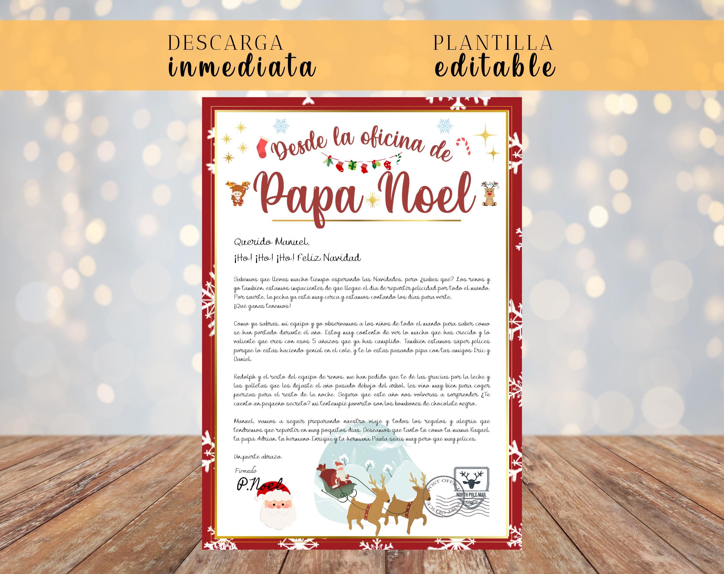 EDITABLE Official Letter From Santa, Instant Download, Personalized ...