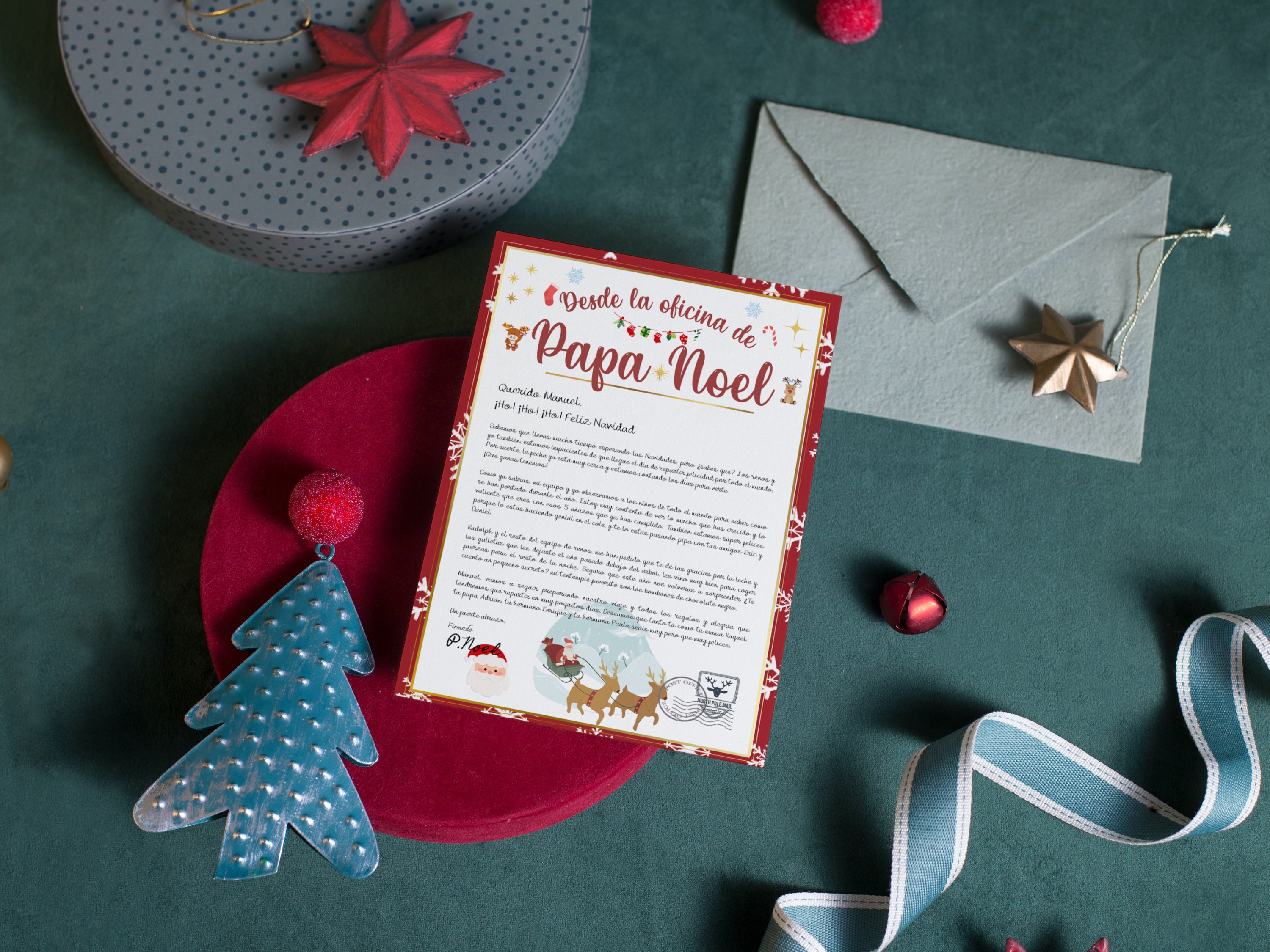 EDITABLE Official Letter From Santa, Instant Download, Personalized ...