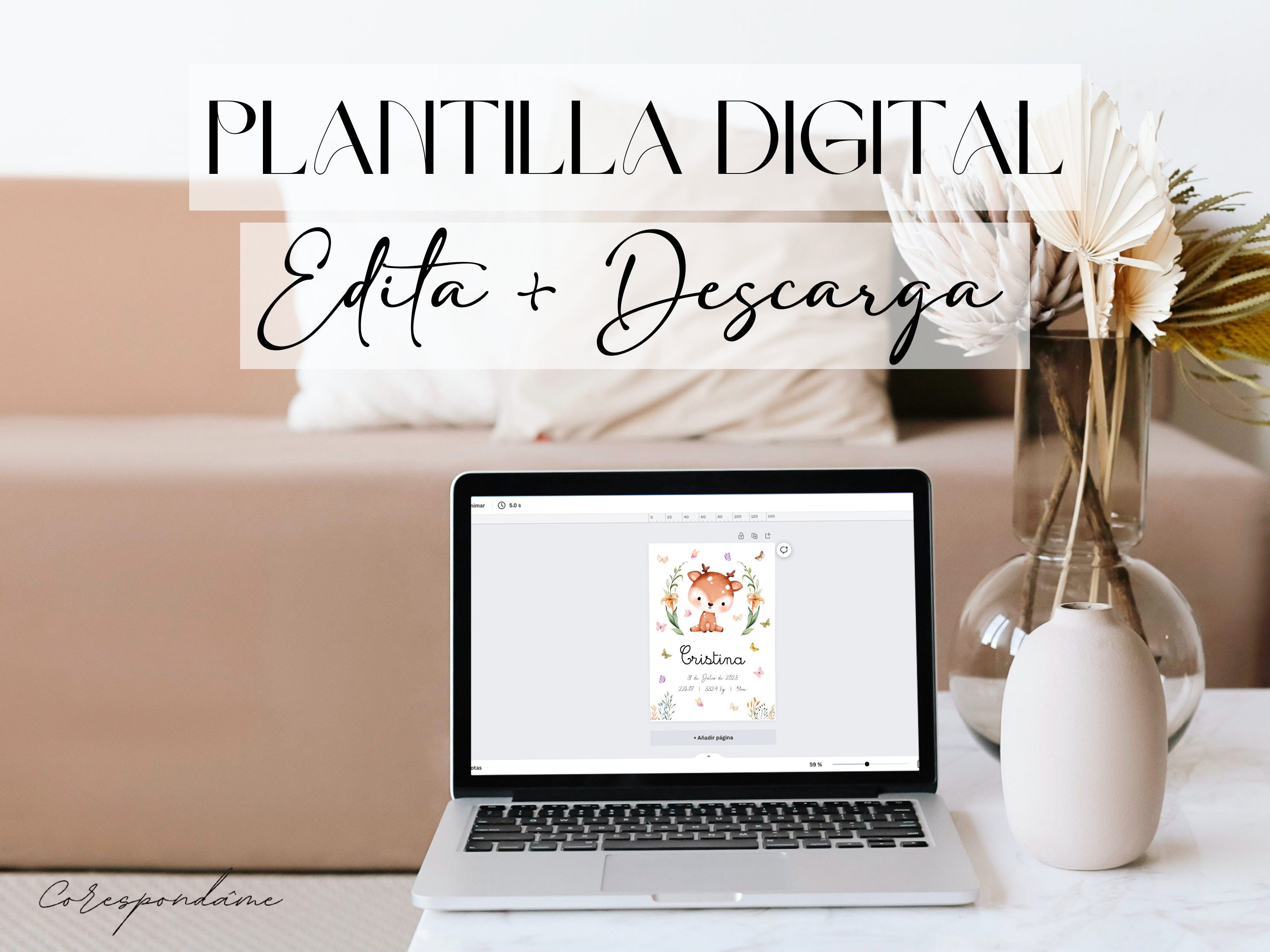 EDITABLE Personalized Baby Birth Print, Downloadable Birth Print, Baby ...