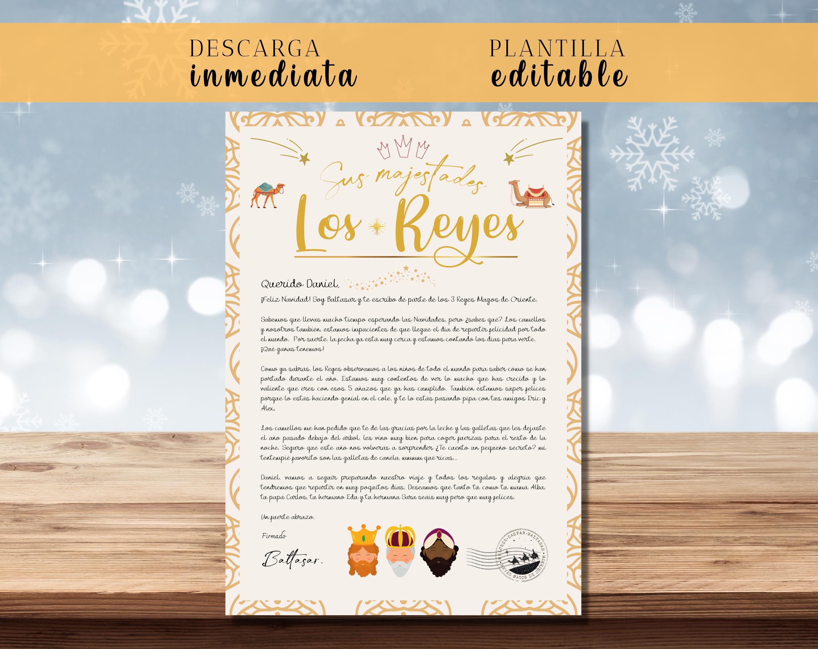 EDITABLE Official Three Kings Letter, Instant Download, Personalized ...