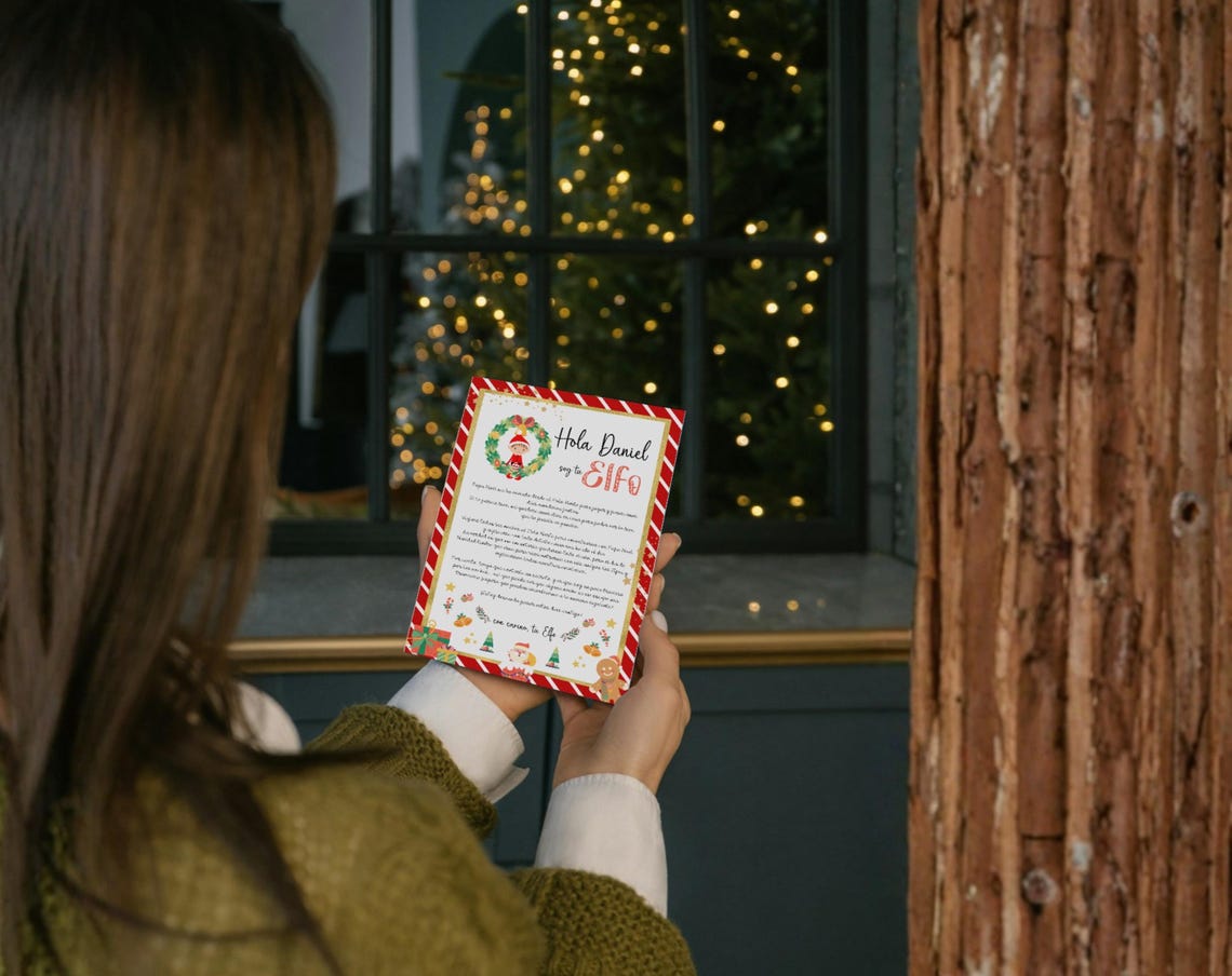 Editable Spanish Elf Letter, First Time Elf Arrival Letter, Elf Santa ...