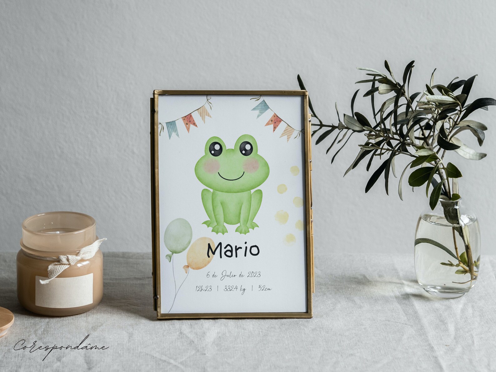 EDITABLE Birth Print, Baby Birth Print, Birth Details Personalised ...