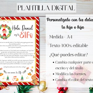 Editable Spanish Elf Letter, First Time Elf Arrival Letter, Elf Santa ...