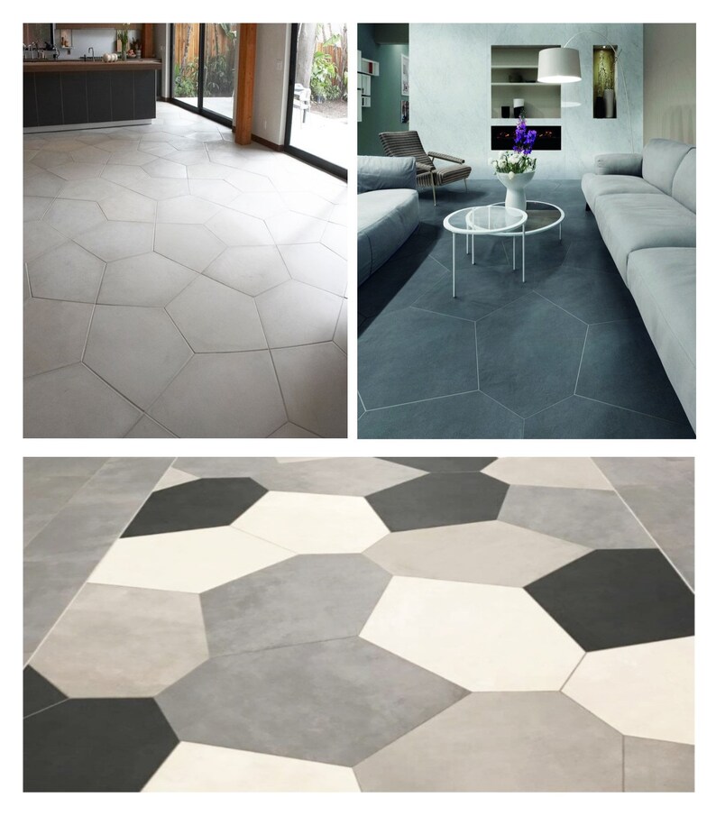 Polygon Cement Tile Mold Concrete Tile Mold Floor Tile - Etsy