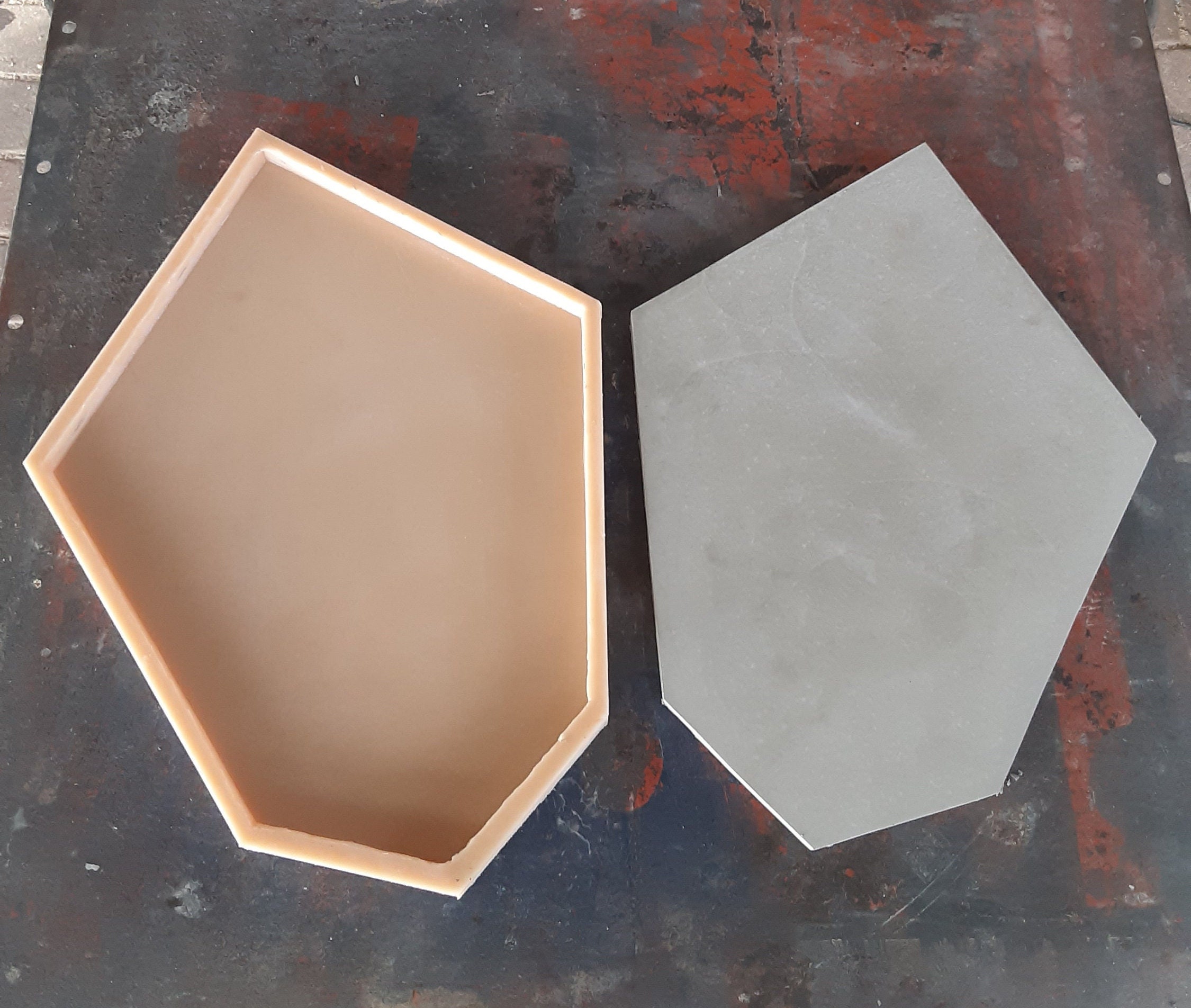 2 packpolygon Cement Tile Mold DIY Concrete Tile Mold Floor - Etsy
