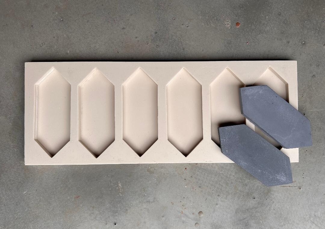 Picket Cement Tile Mold, Cement Tiles, Concrete Mold, DIY Tile Mold ...