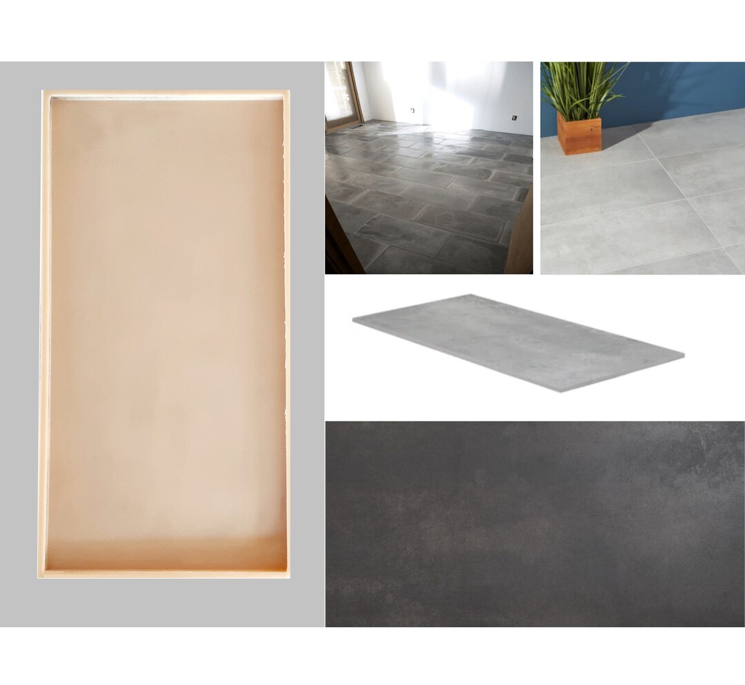 12" X 24" Cement Tile Mold, Concrete Mold DIY, Matt Finish Tile, DIY ...