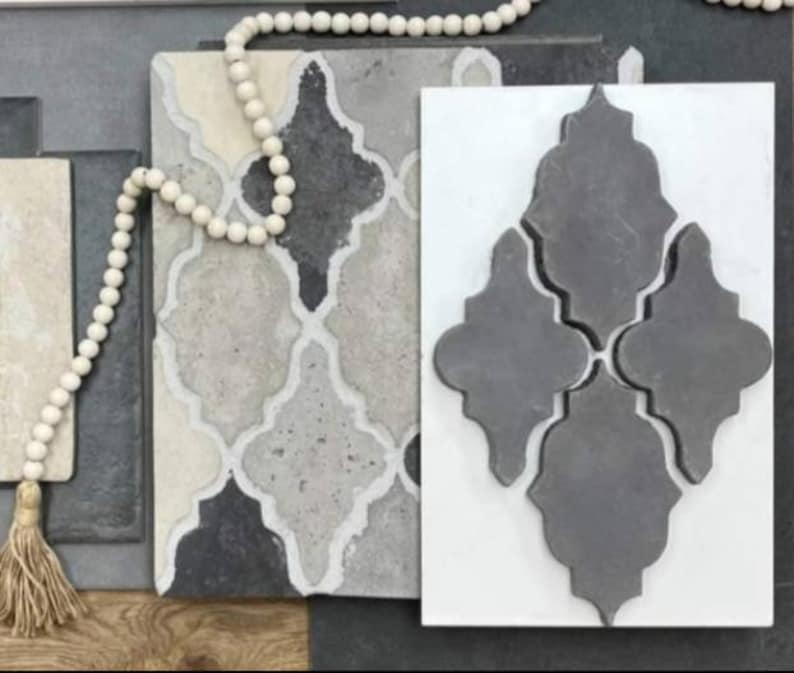 Arabesque Cement Tile Mold Concrete Mold DIY Concrete Molds - Etsy