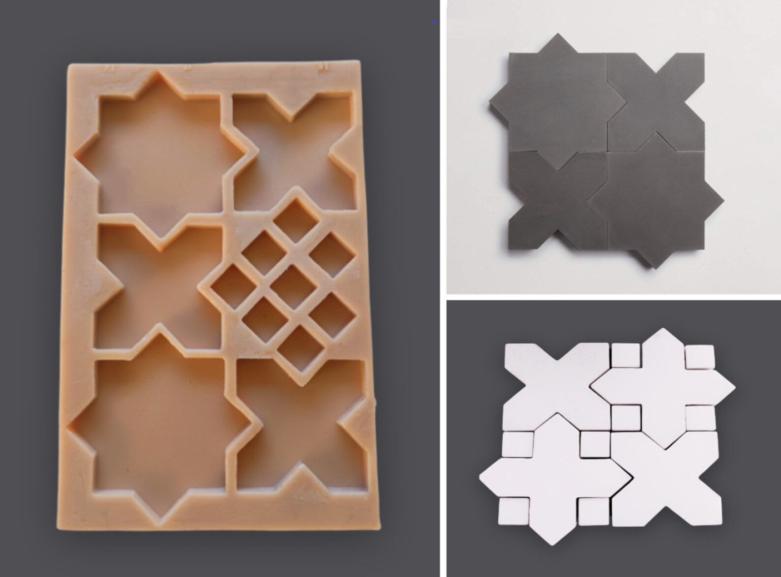 Cement Tile Cross & Star Mold. DIY Concrete Mold Cement Tile - Etsy